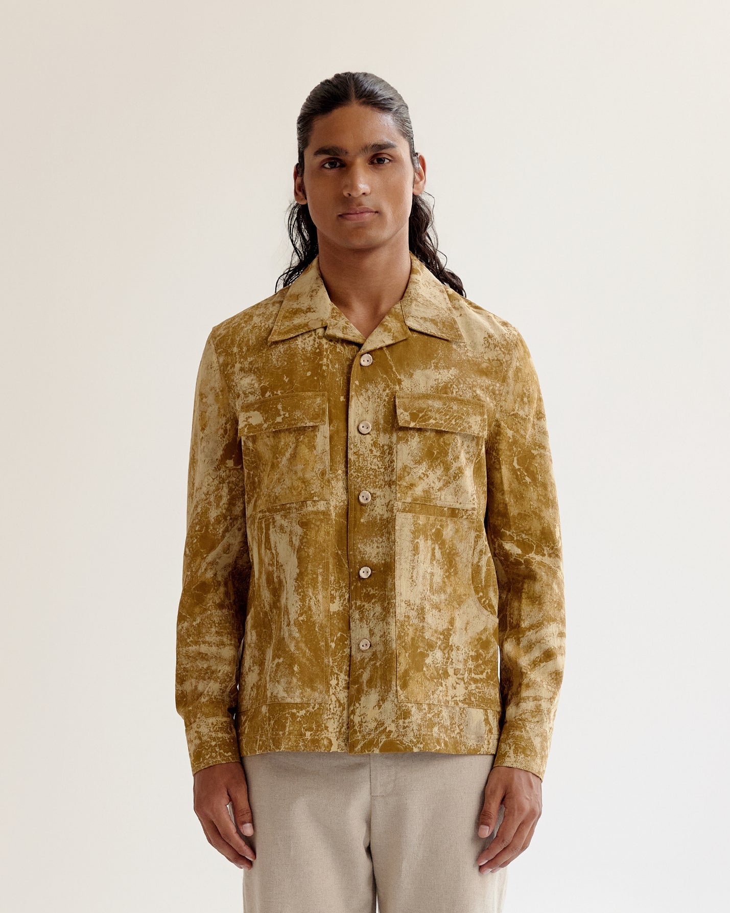 Skin Textured Batik Jacket – countrymade.in