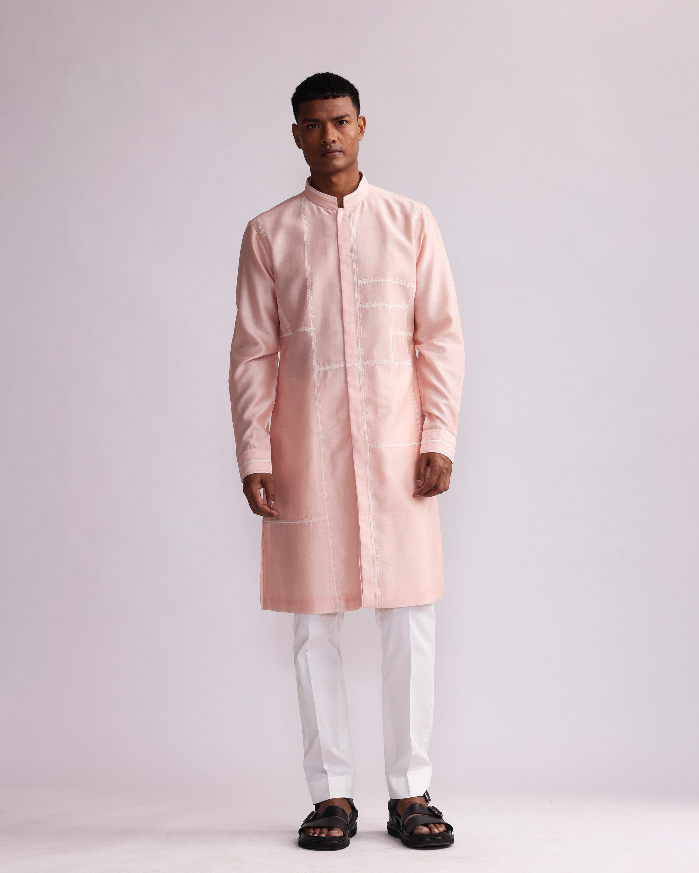 BUILDING BLOCKS PATCHED KURTA SET – countrymade.in