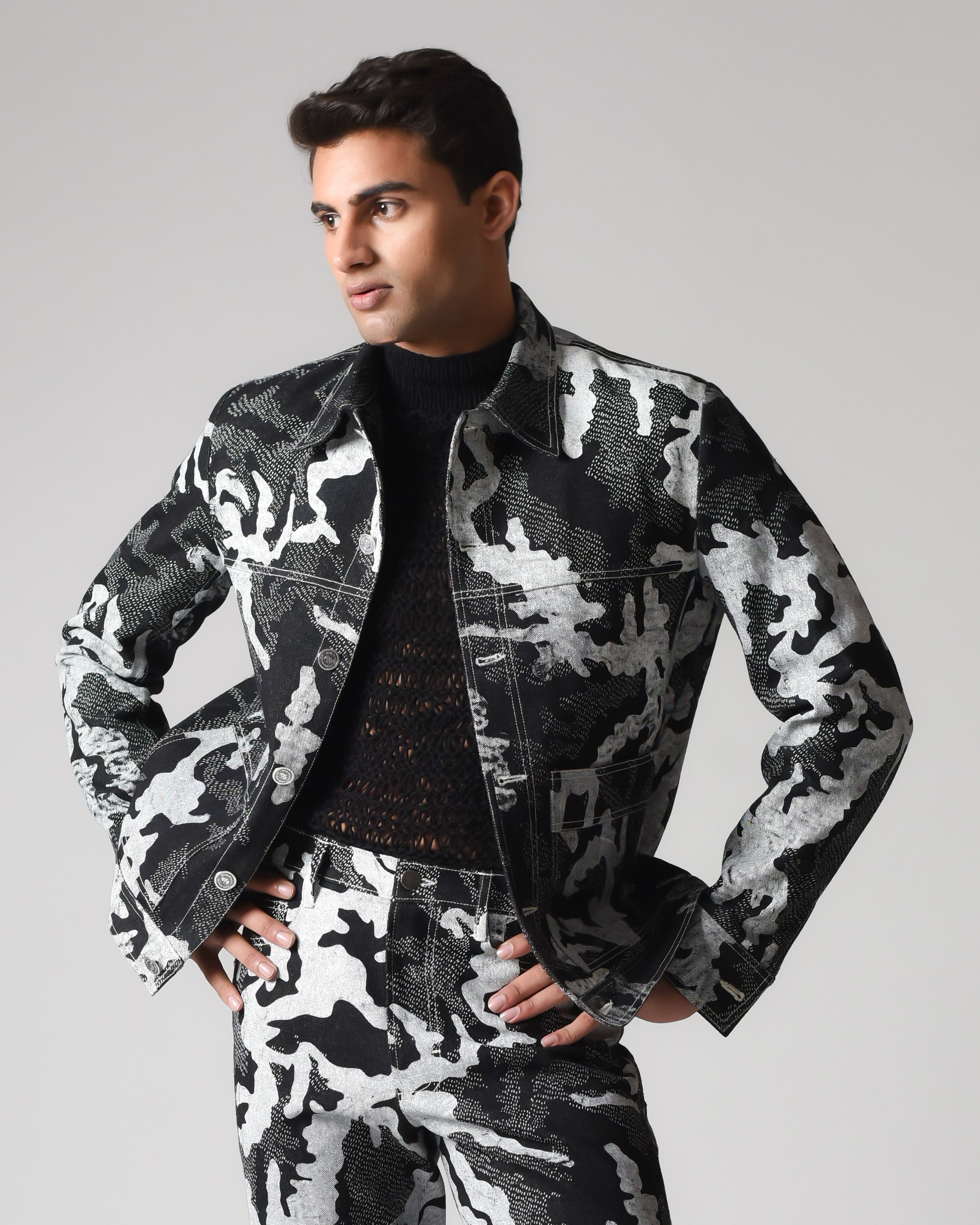 Camouflage Shadow Denim Jacket – countrymade.in